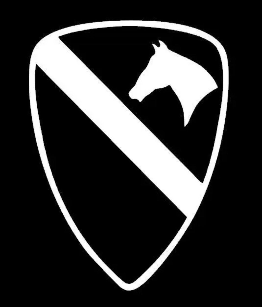 1st Cavalry Division Vinyl Window Sticker Decal - 1st Cav - Etsy