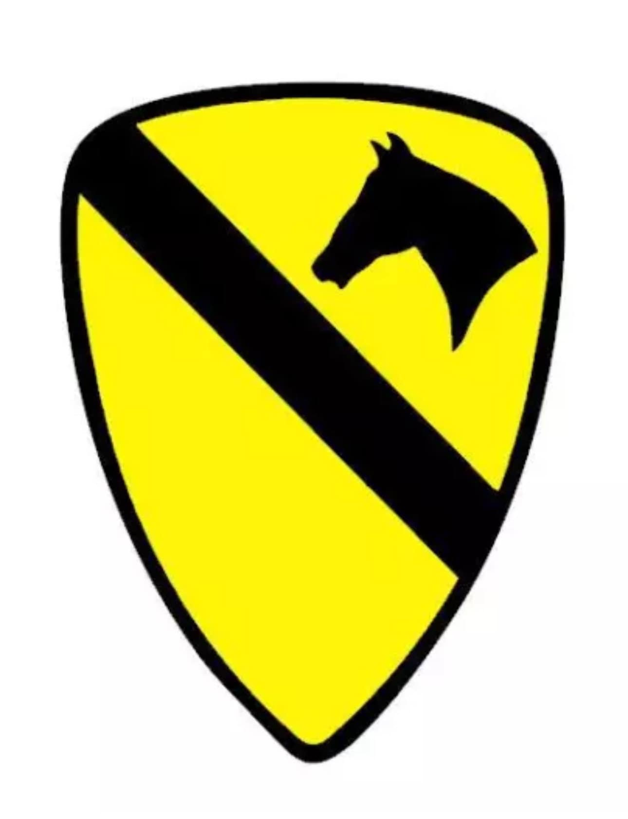 1st Cavalry Division Vinyl Window Sticker Decal - 1st Cav Color - Etsy