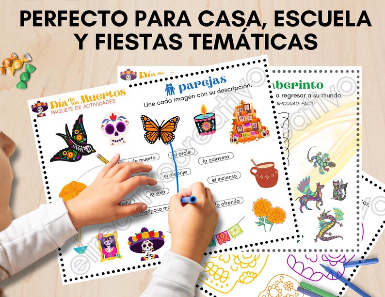 Spanish Day of the Dead Activity Pack | Printable Worksheets, Coloring ...