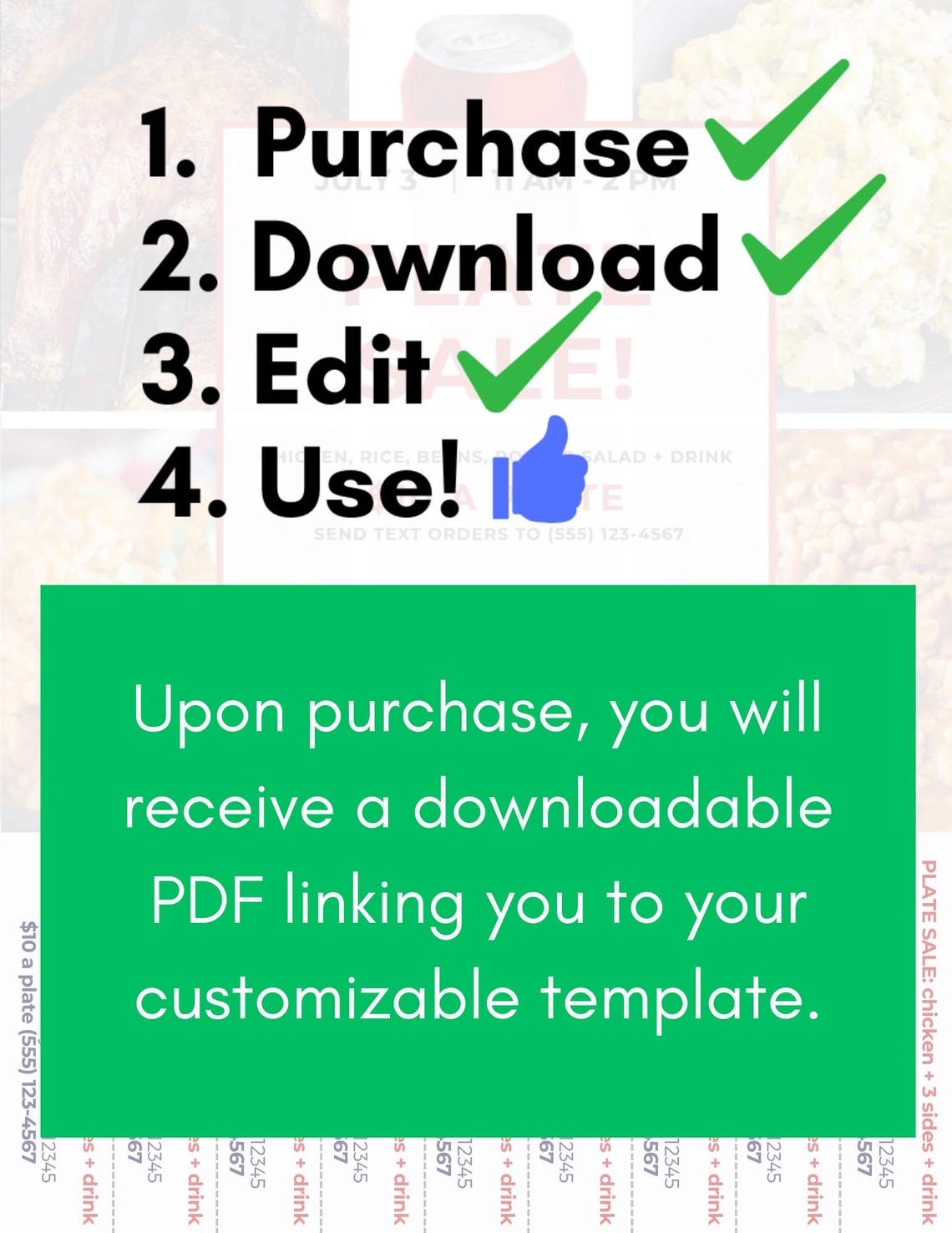 Customizable Food/restaurant Flyer Template: Editable Canva Design ...