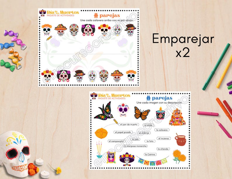 Spanish Day of the Dead Activity Pack | Printable Worksheets, Coloring ...