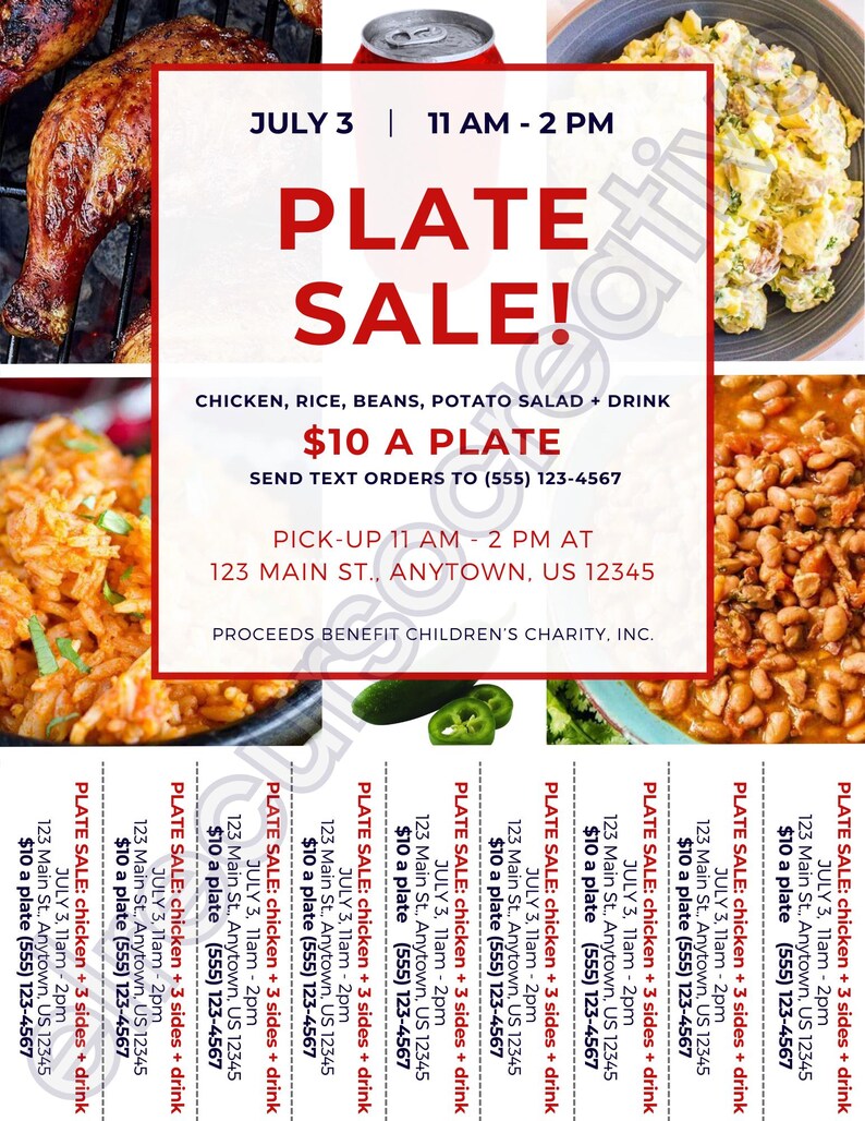 Customizable Food/restaurant Flyer Template: Editable Canva Design ...