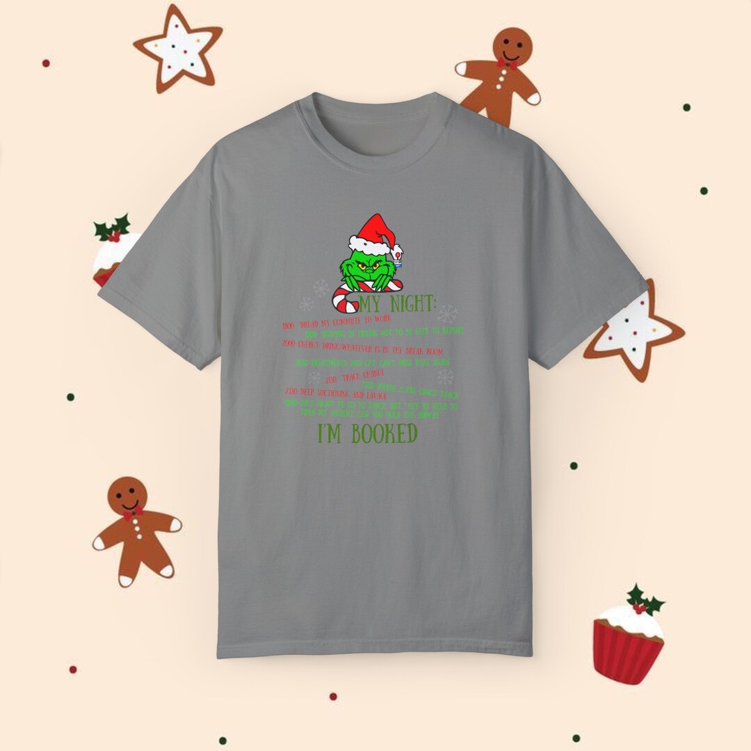 Night Shift Schedule Grinch Christmas Respiratory Therapist Rt Shirt - Etsy
