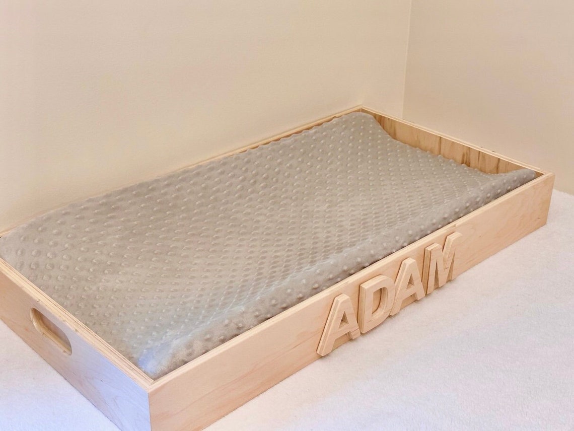 Personalized Name Wooden Baby Changing Tray - Baby Changing Table ...