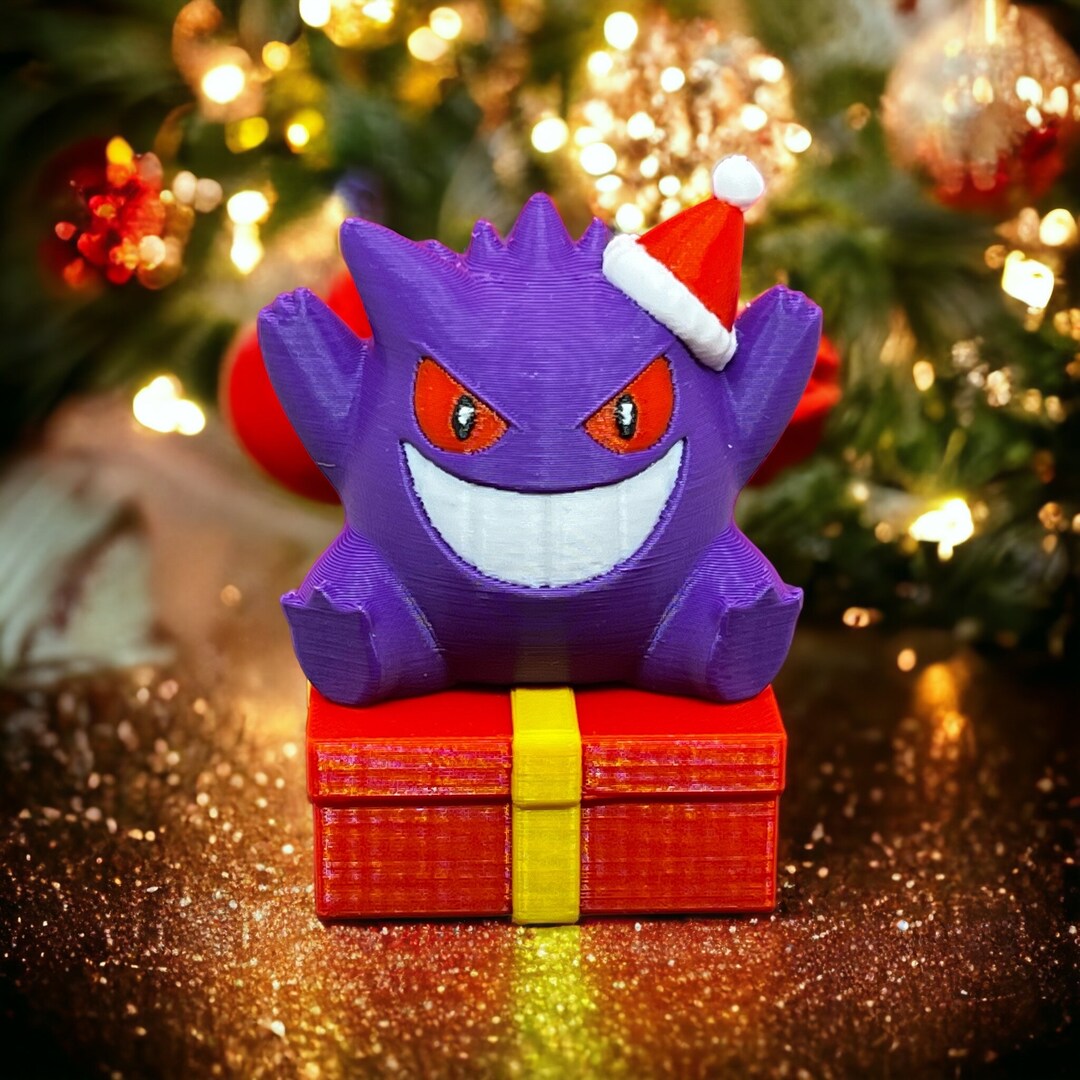 Christmas Pokémon Gengar Gift Box - Etsy UK
