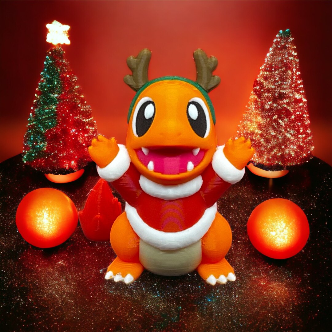 Christmas Charmander Pokémon - Etsy