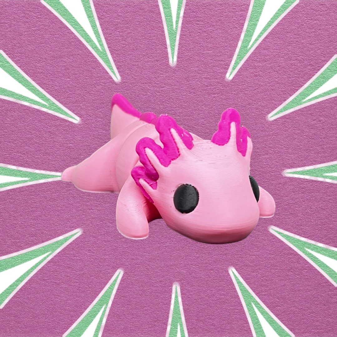 Cute Baby Axolotl Fidget Model - Etsy