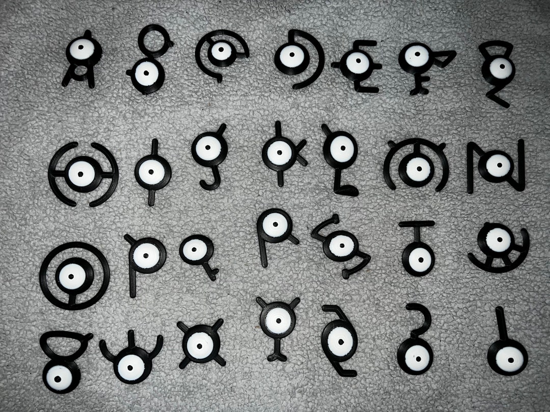 Pokémon Unown Magnets Fridge/freezer - Etsy