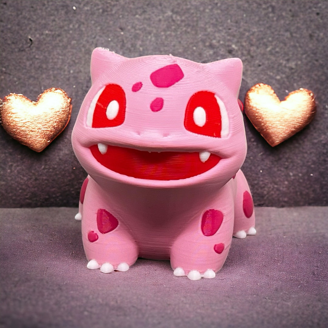 Pokémon Valentine’s Day Bulbasaur With Heart Bulb - Etsy