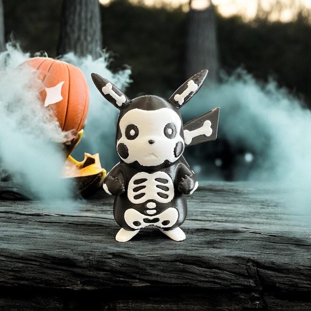 Pokémon Halloween Themed Skeleton Pikachu - Etsy