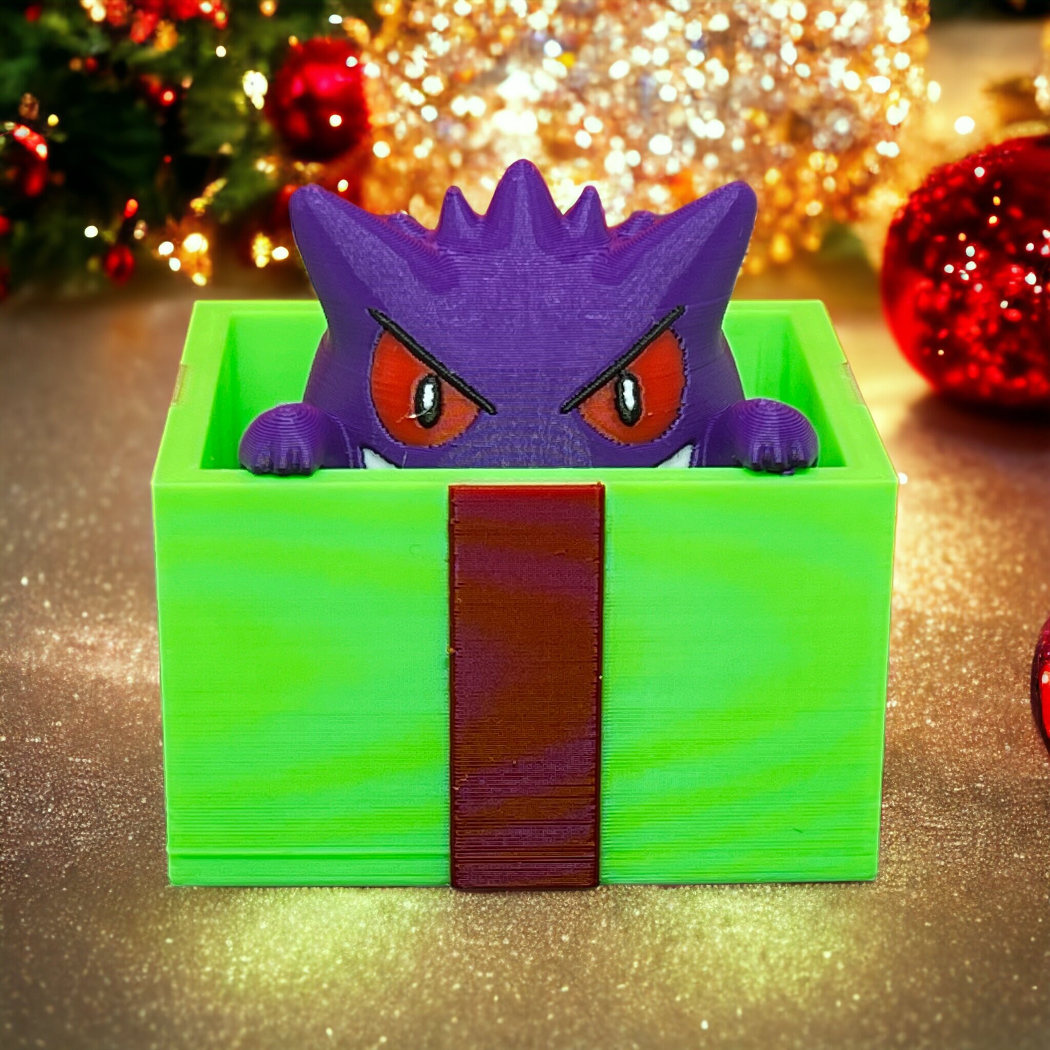 Christmas Gengar in Present - Etsy