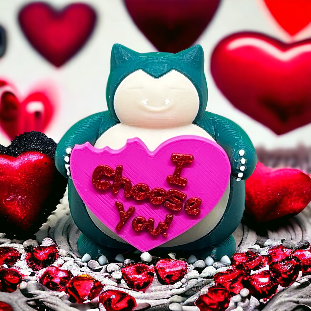 Pokémon Valentines Themed Snorlax (I Choose You) - Etsy UK