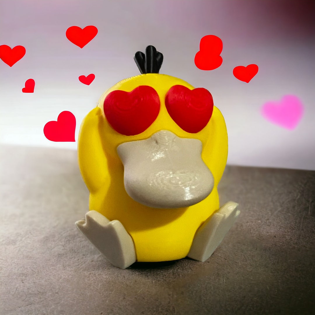 Valentine’s Day Psyduck Heart Eyes Pokémon - Etsy