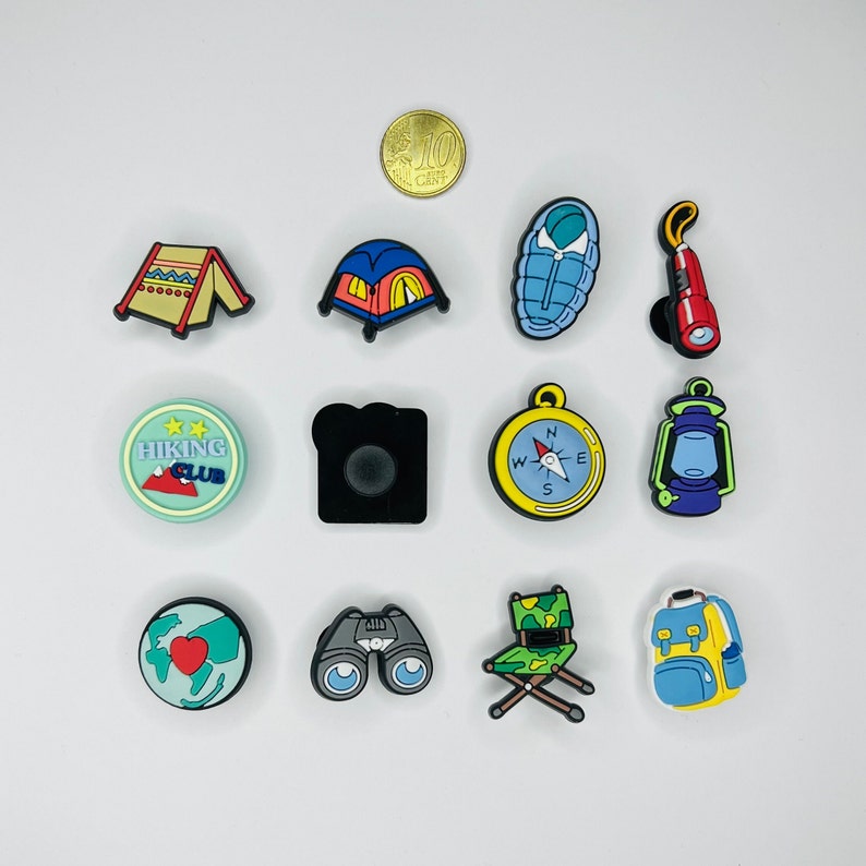 Rustic Camping Croc Charms Outdoor Adventure Hiking Nature Lover ...