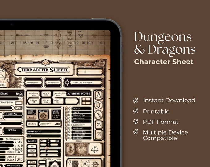 DND Character Journal | DND Digital Journal for iPad | Goodnotes DND ...