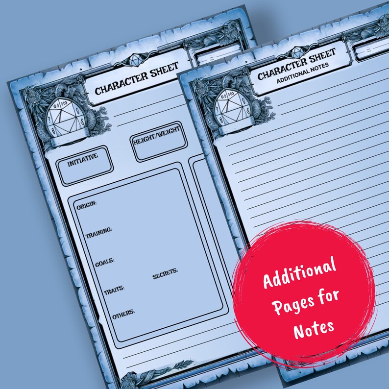 DND Character Journal DND Digital Journal for iPad Goodnotes DND ...