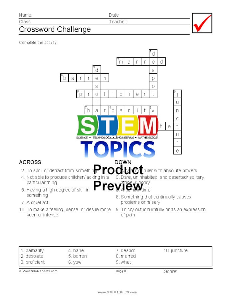 10th Grade Vocabulary Worksheets, Full Year, 798 Pages - Etsy