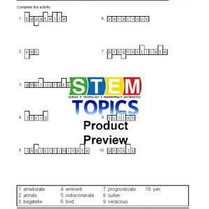 Ninth Grade Vocabulary Worksheets, Full Year, 800 Pages - Etsy