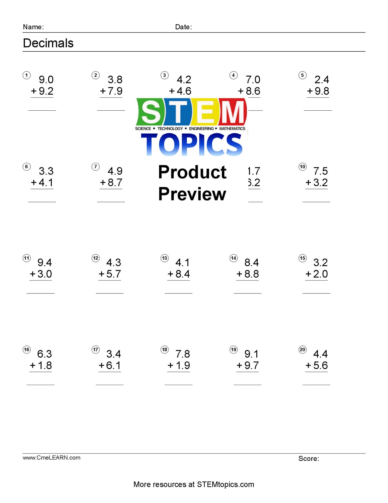 Grade 6 Math Worksheets - 596 Pages - Full Year - Etsy