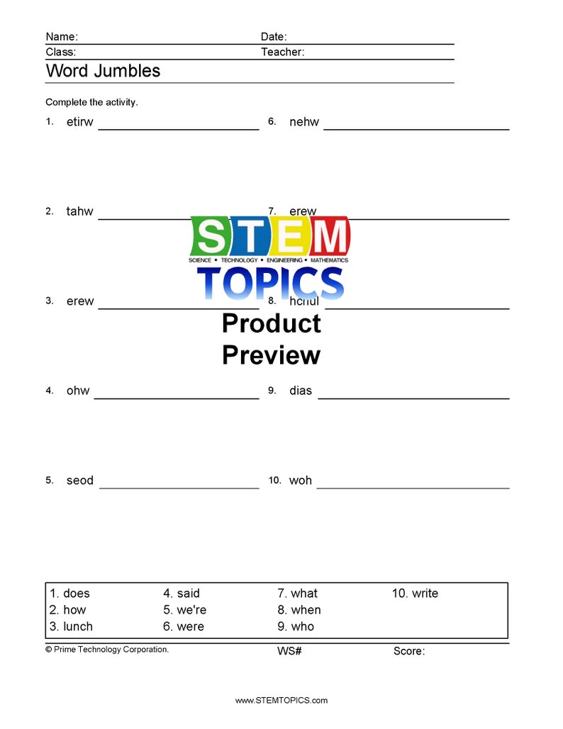 Third Grade Vocabulary Worksheets, Full Year, 800 Pages - Etsy