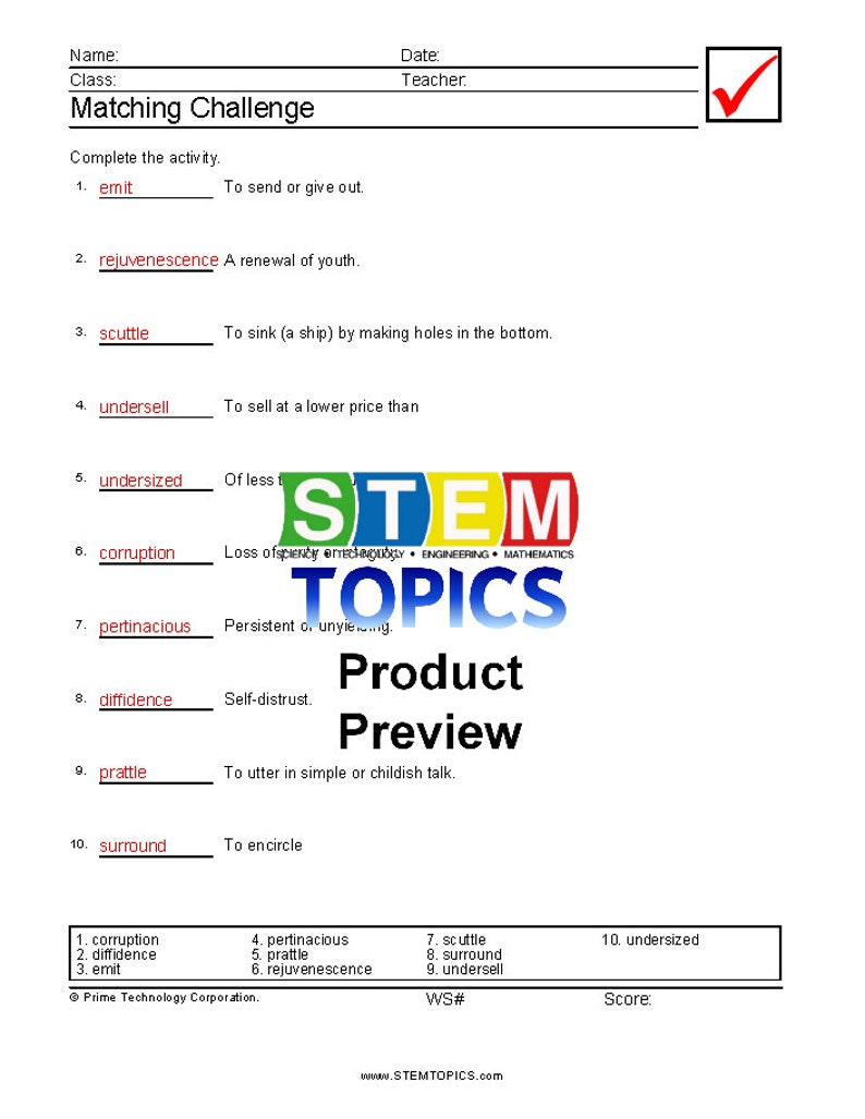 11th Grade Vocabulary Worksheets, Full Year, 778 Pages - Etsy