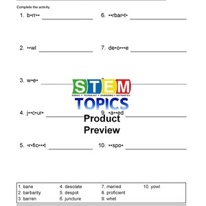 10th Grade Vocabulary Worksheets, Full Year, 798 Pages - Etsy