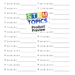 Grade 3 Math Worksheets, Full Year, 840 Pages - Etsy