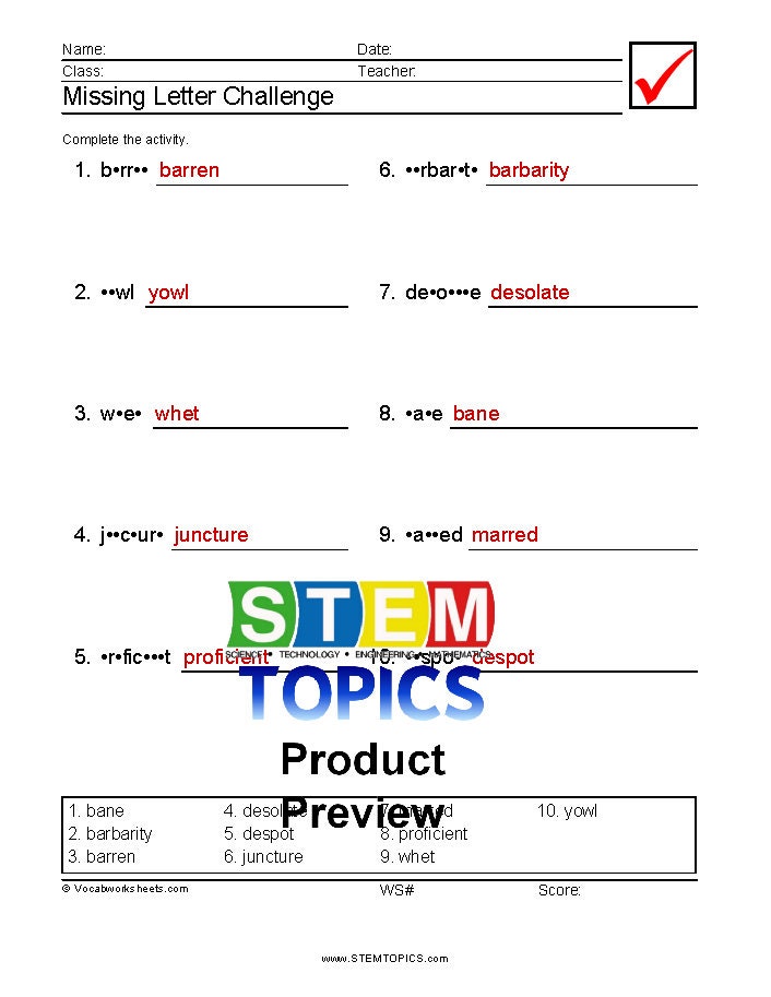 10th Grade Vocabulary Worksheets, Full Year, 798 Pages - Etsy