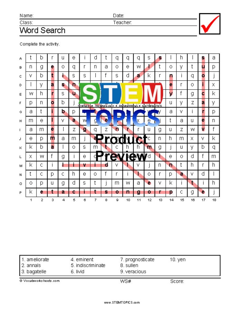 Ninth Grade Vocabulary Worksheets, Full Year, 800 Pages - Etsy