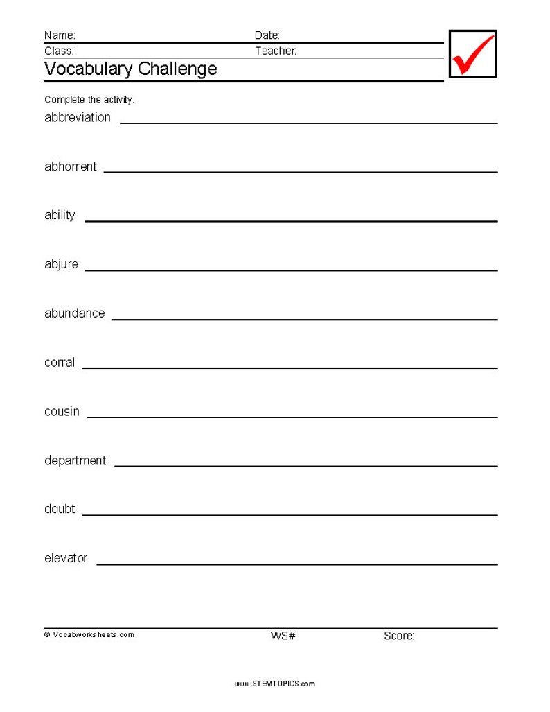 Sixth Grade Vocabulary Worksheets, Full Year, 834 Pages - Etsy