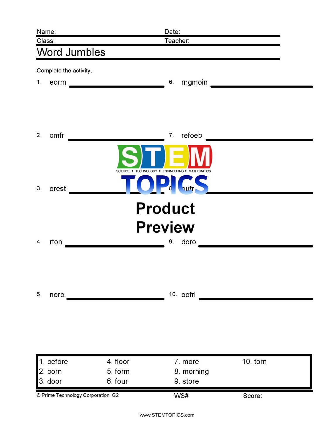 Second Grade Vocabulary Worksheets, Full Year, 920 Pages - Etsy