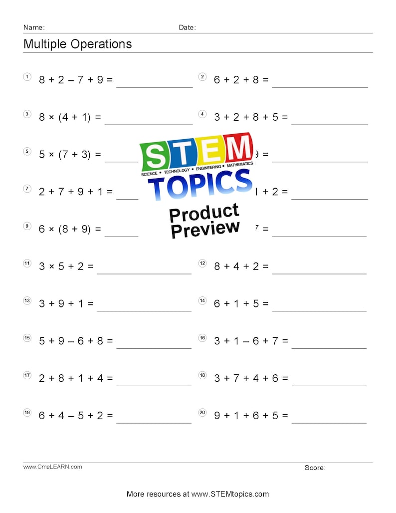 Fourth Grade Mathematics Worksheets, Full Year 616 Pages - Etsy