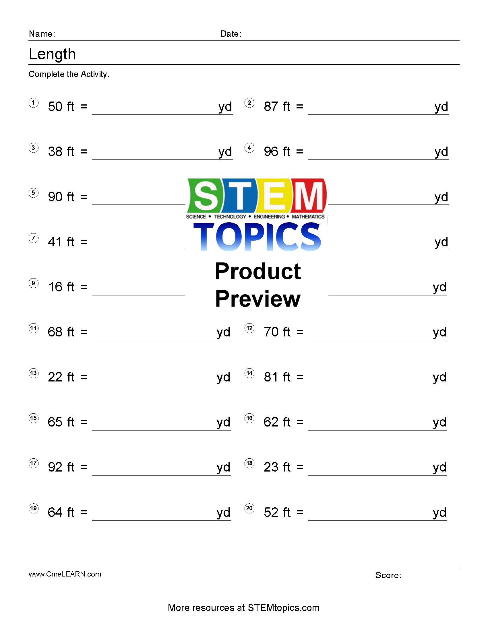 Grade 6 Math Worksheets - 596 Pages - Full Year - Etsy