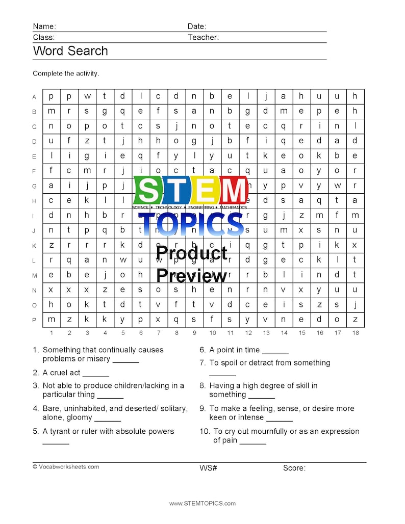 10th Grade Vocabulary Worksheets, Full Year, 798 Pages - Etsy