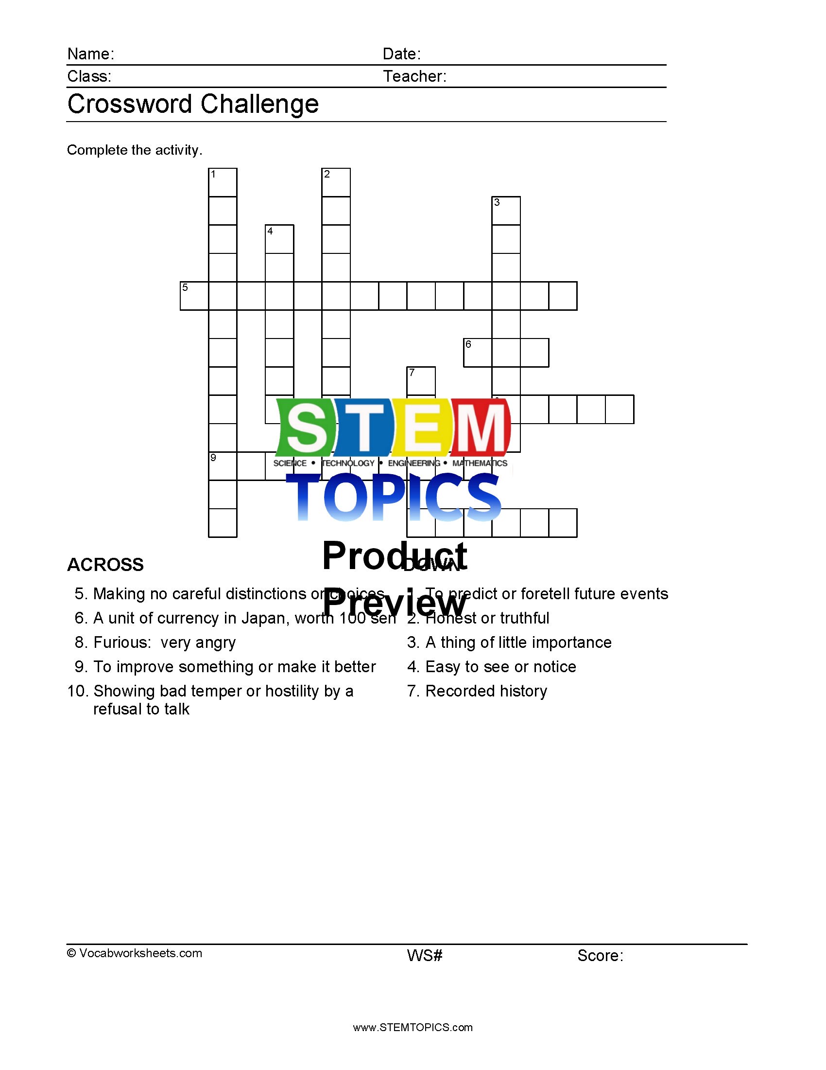 Ninth Grade Vocabulary Worksheets, Full Year, 800 Pages - Etsy