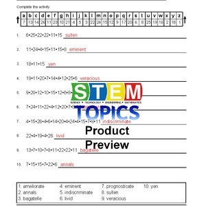 Ninth Grade Vocabulary Worksheets, Full Year, 800 Pages - Etsy