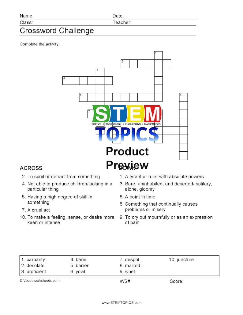 10th Grade Vocabulary Worksheets, Full Year, 798 Pages - Etsy