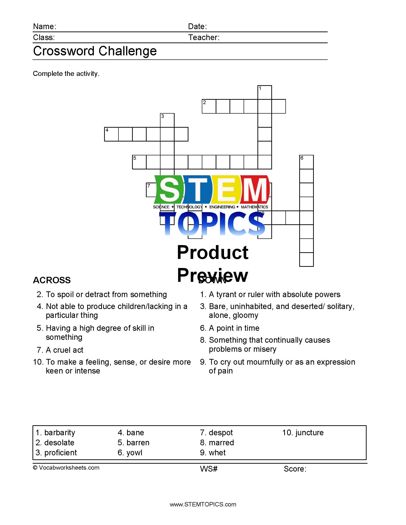 10th Grade Vocabulary Worksheets, Full Year, 798 Pages - Etsy