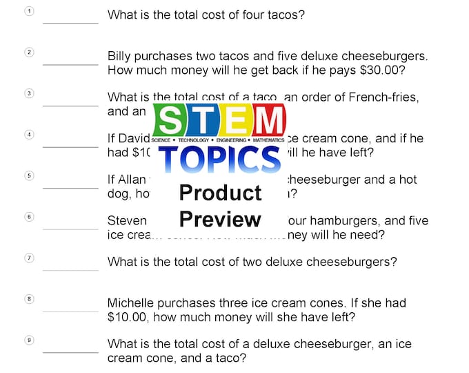 Grade 6 Math Worksheets - 596 Pages - Full Year - Etsy Canada