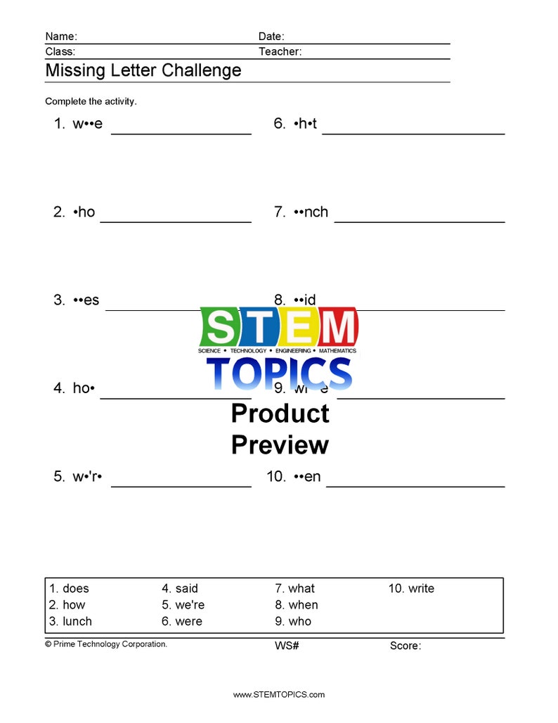 Third Grade Vocabulary Worksheets, Full Year, 800 Pages - Etsy