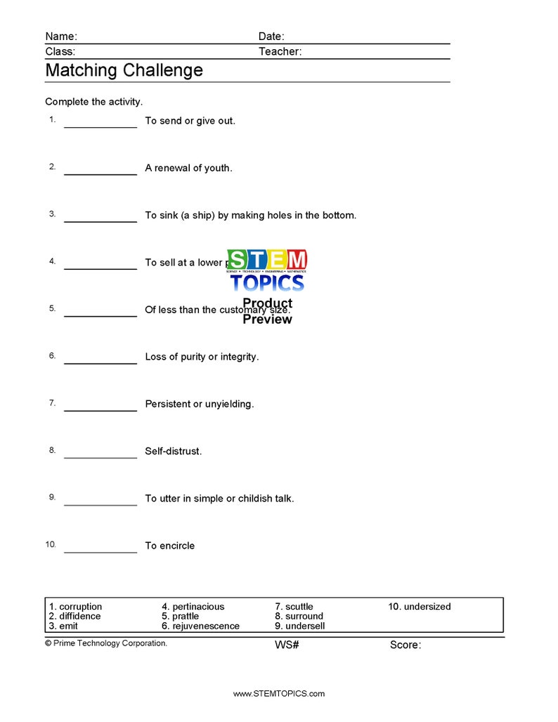 11th Grade Vocabulary Worksheets, Full Year, 778 Pages - Etsy