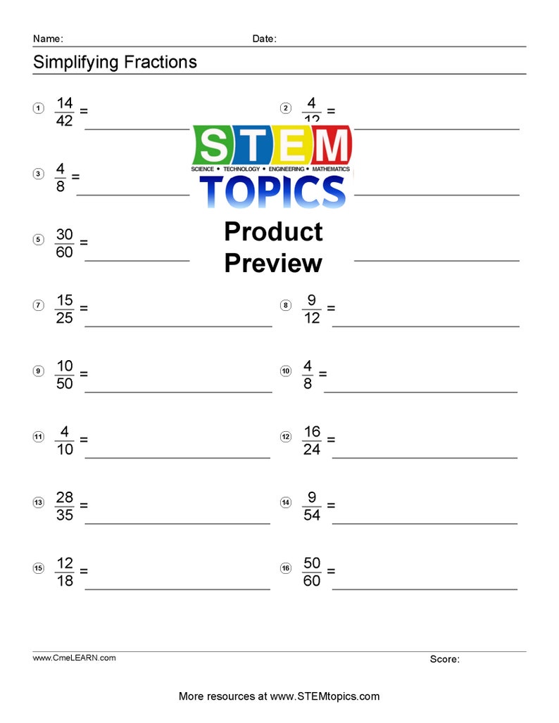 Grade 5 Math Worksheets, a Full Year, 596 Pages - Etsy