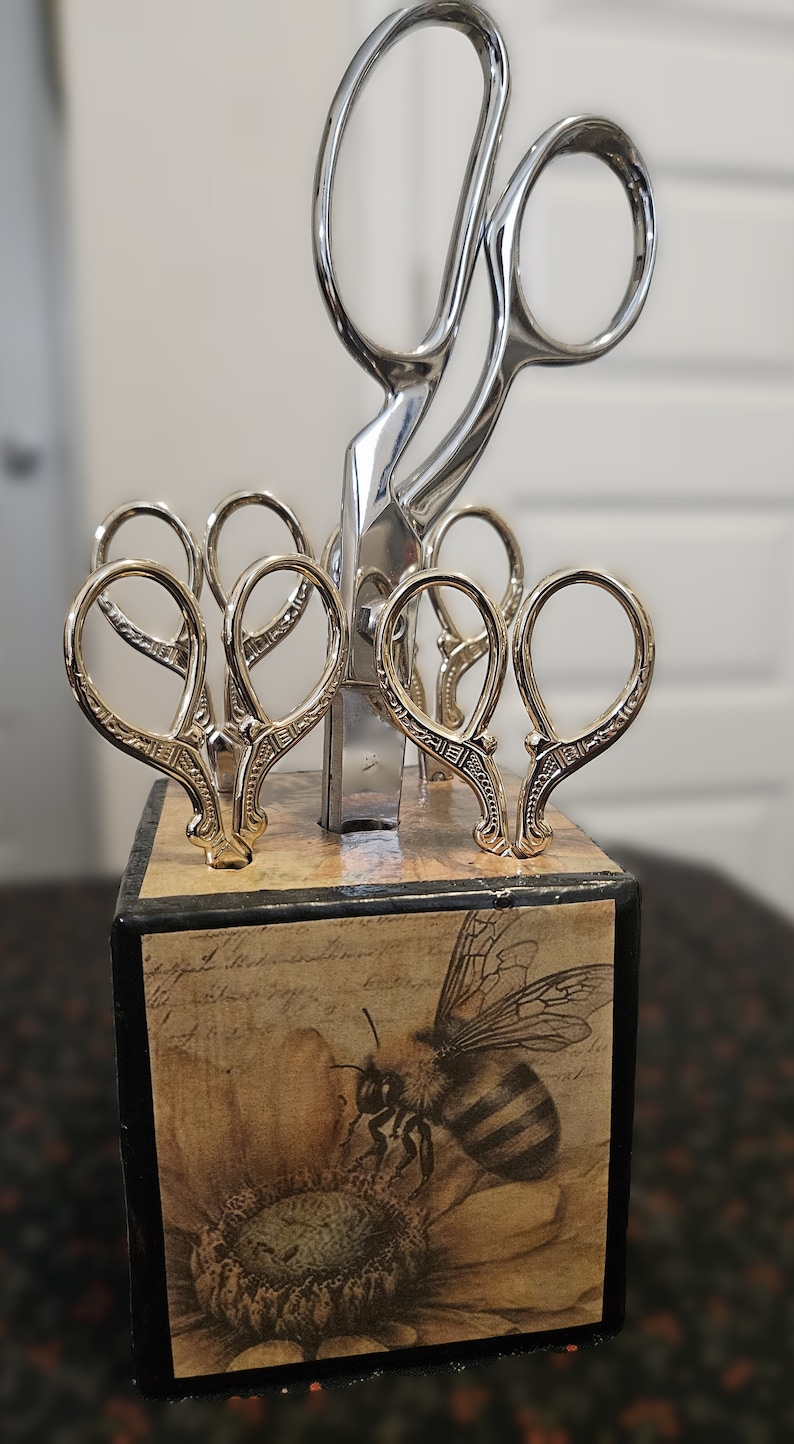 Scissor Block, Vintage, Sewing Room, Stitching, Scissor Holder - Etsy