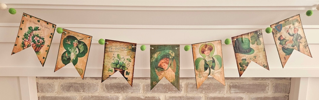 St Patrick's Day Banner, St Patty's Day Decorative Banner, St Patrick's ...
