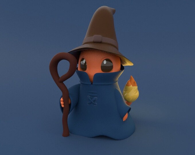Charmander Wizard Coat Diorama Stl,pokemon Stl,3d Model for 3d Print ...