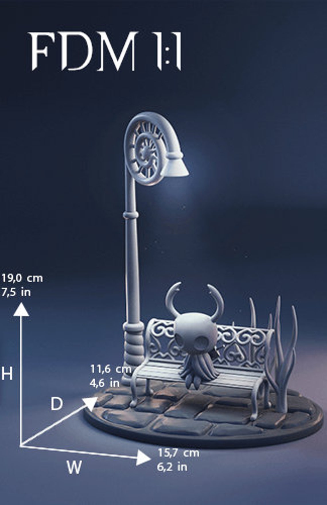 Hollow Knight Diorama Stl,stl File,3d Stl File, Hollow Knight Stl File ...