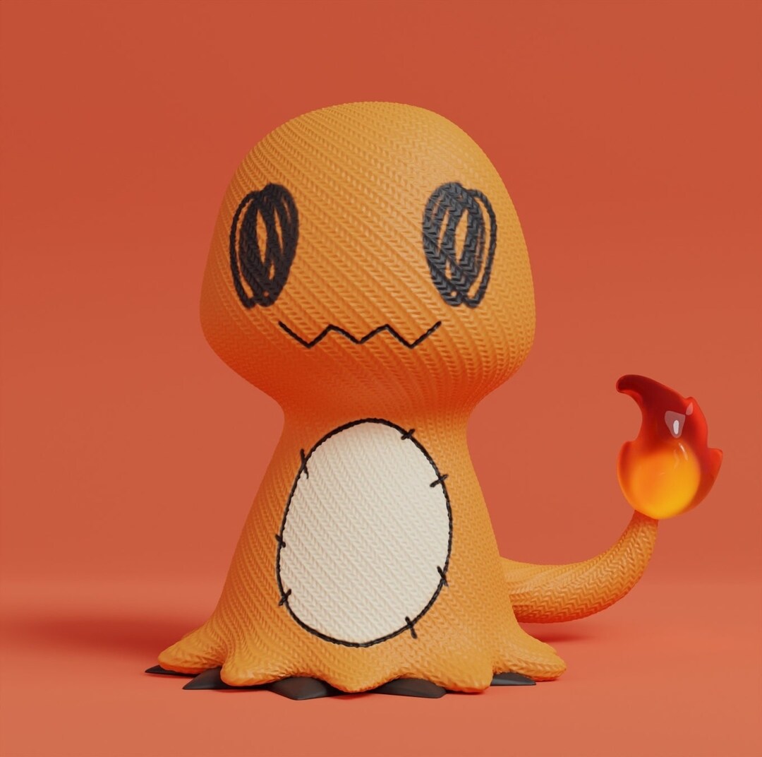 Charmander Mimikyu Cosplay Diorama,pokemon Stl,3d Model,3d Print ...