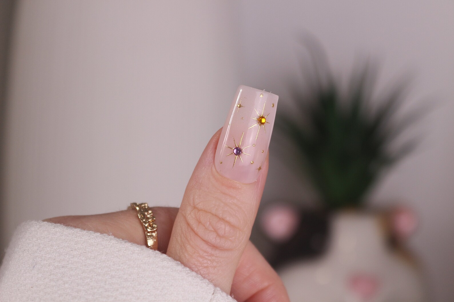 Celestail Rainbow Press on Nails Celestial Nails Multiple Shapes ...