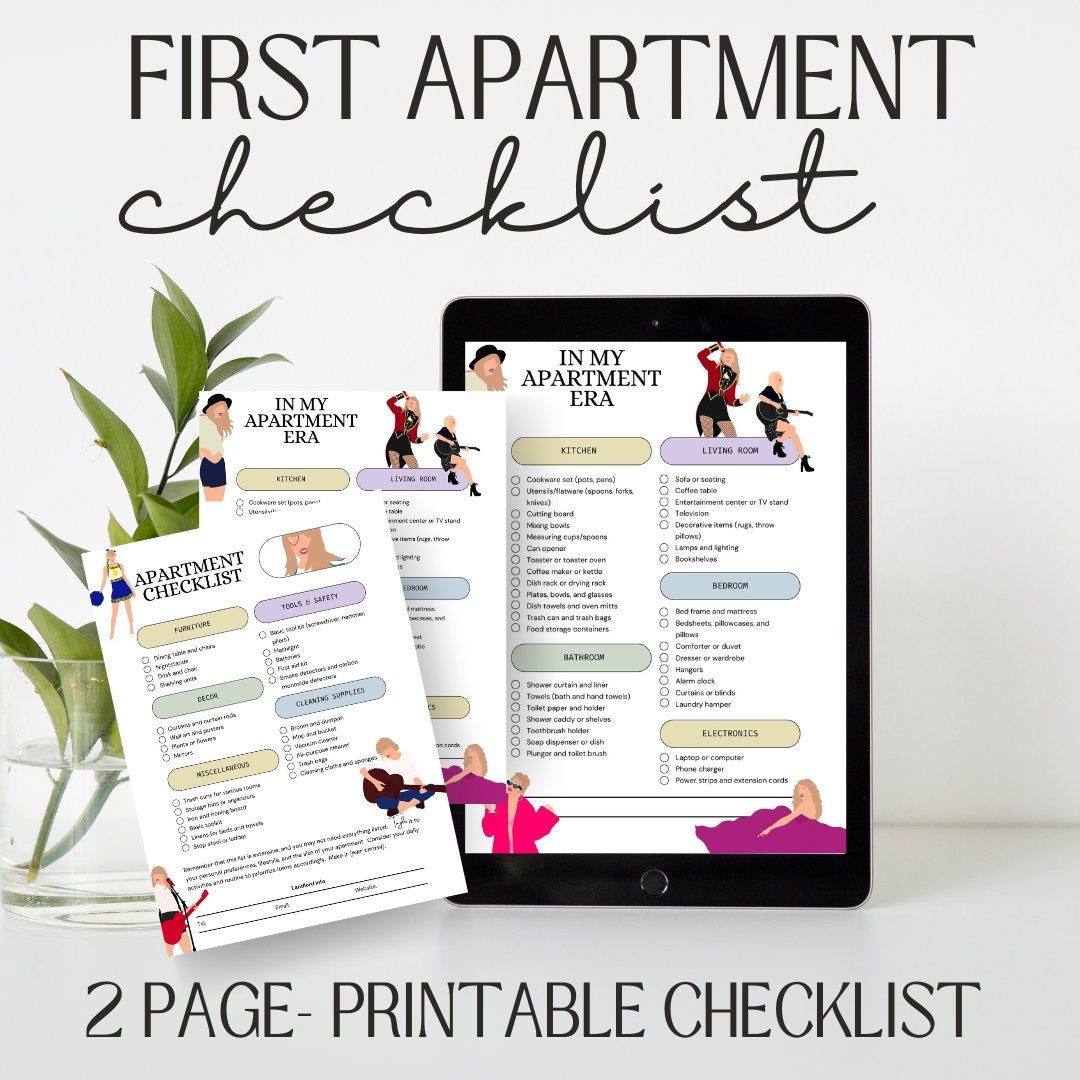 Apartment Checklist, New Home Essentials, Packing List, Moving ...
