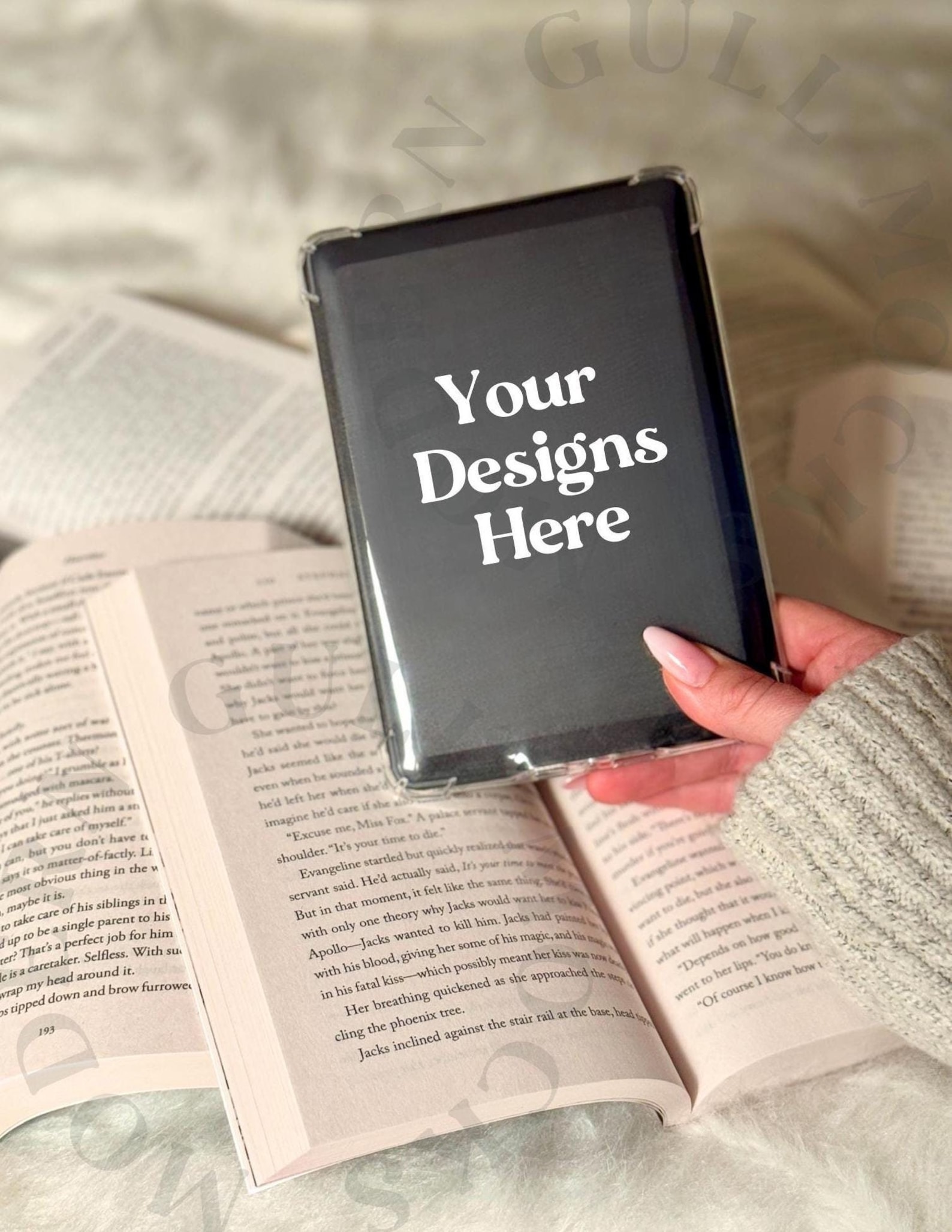 Kindle Mock up Kindle Sticker Mockup Kindle Book Mock-up E-reader ...